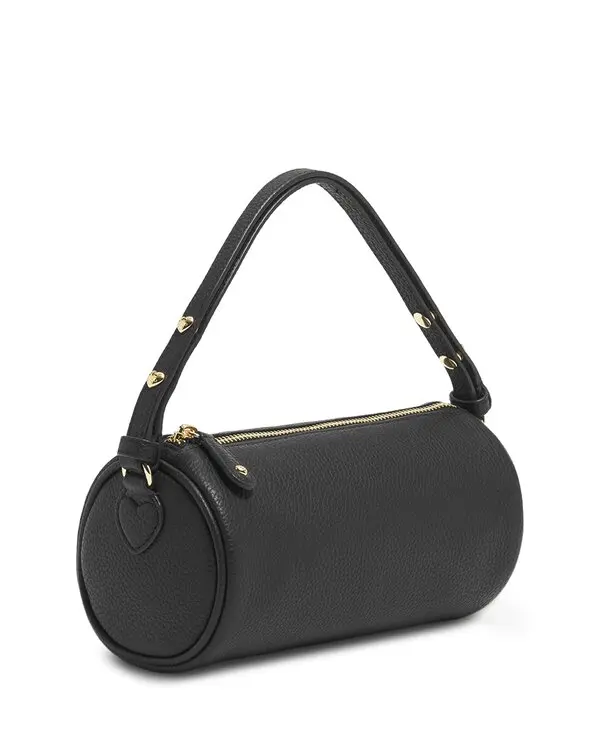 Stoney Clover Lane Brighton Mini Suede Barrel Bag - Caviar