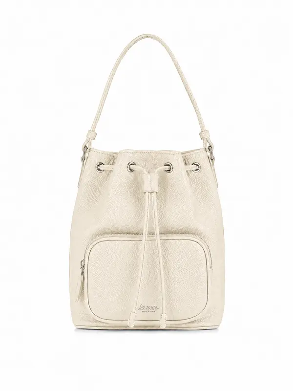 LA ROSE Bucket Bag - White