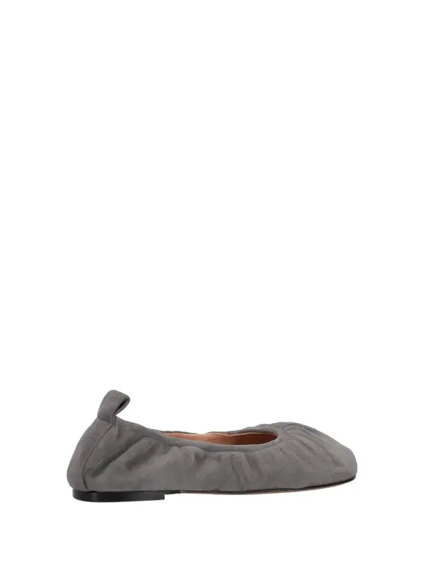 NICCOLO PASQUALETTI Obliqua Soft Ballerinas In Calfskin Leather - Gray