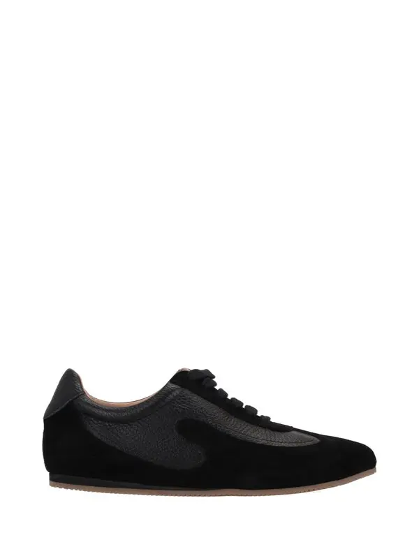 NICCOLO PASQUALETTI Obliqua Calfskin / Suede Sneakers