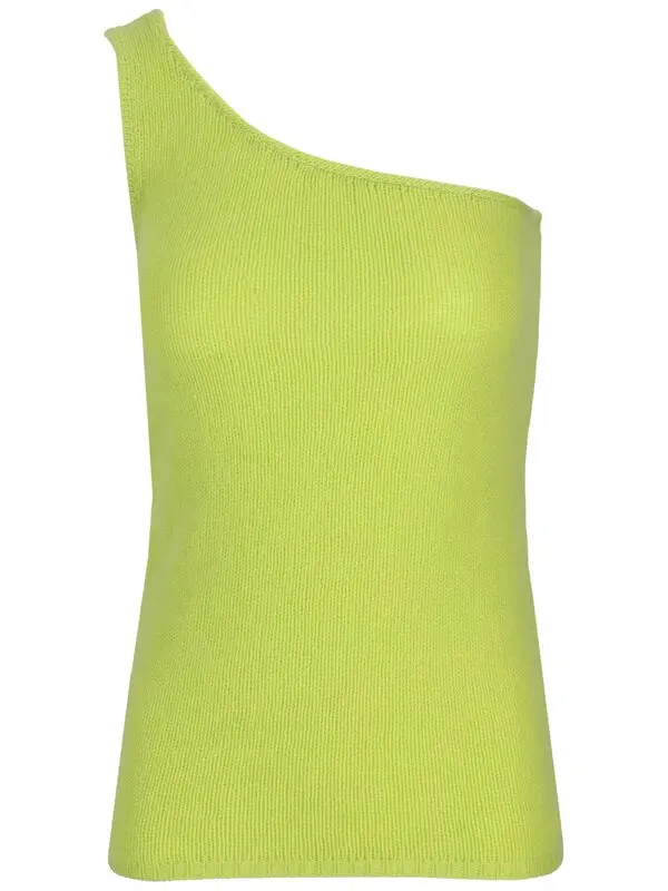 LA ROSE One Shoulder Cash Top - Lime