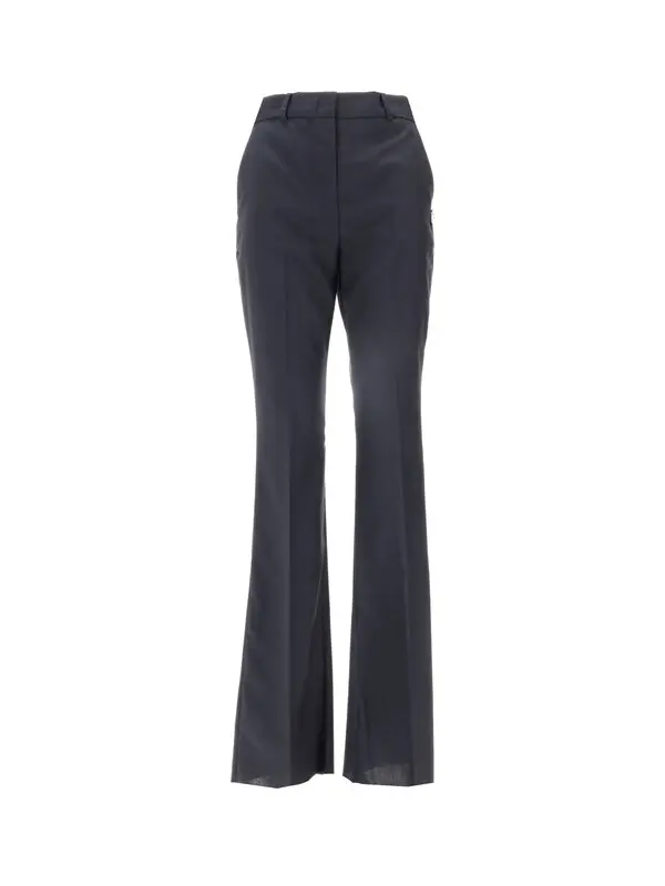Vivetta Tailored Flare Trousers - Blu Grafite