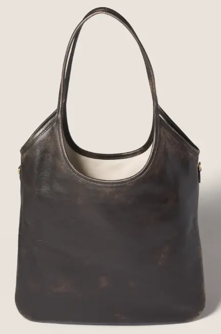 Miu Miu Leather Tote Bag - Caffe'