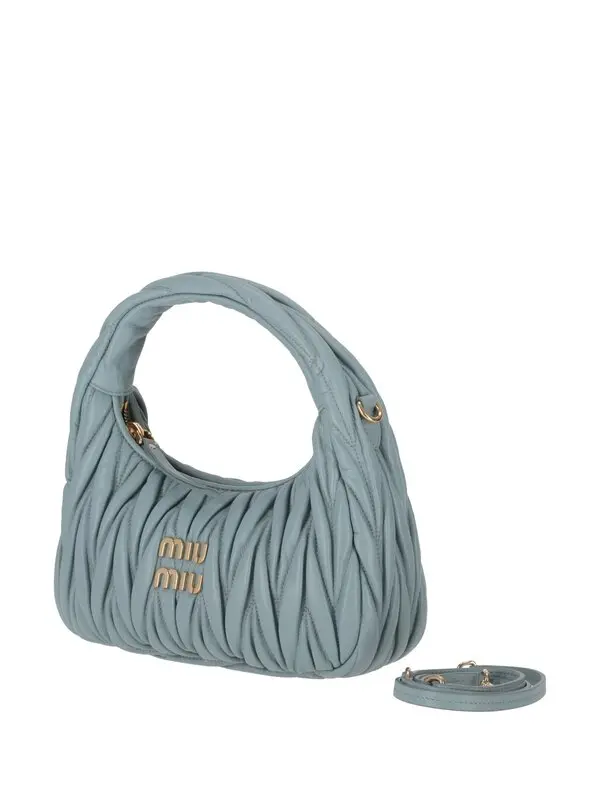 Miu Miu Gathered Leather Shoulder Bag - Linfa
