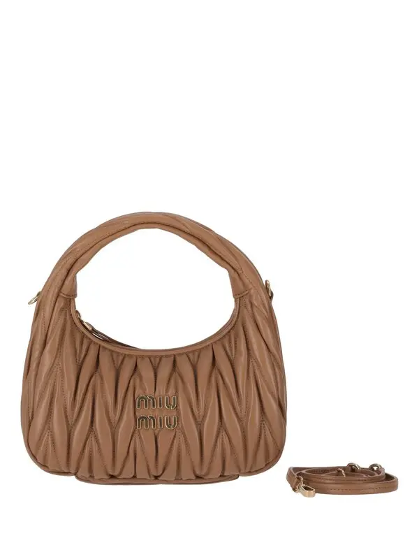 Miu Miu Leather Handbag - Caramel