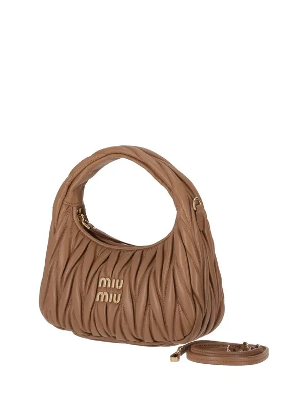 Miu Miu Leather Handbag - Caramel