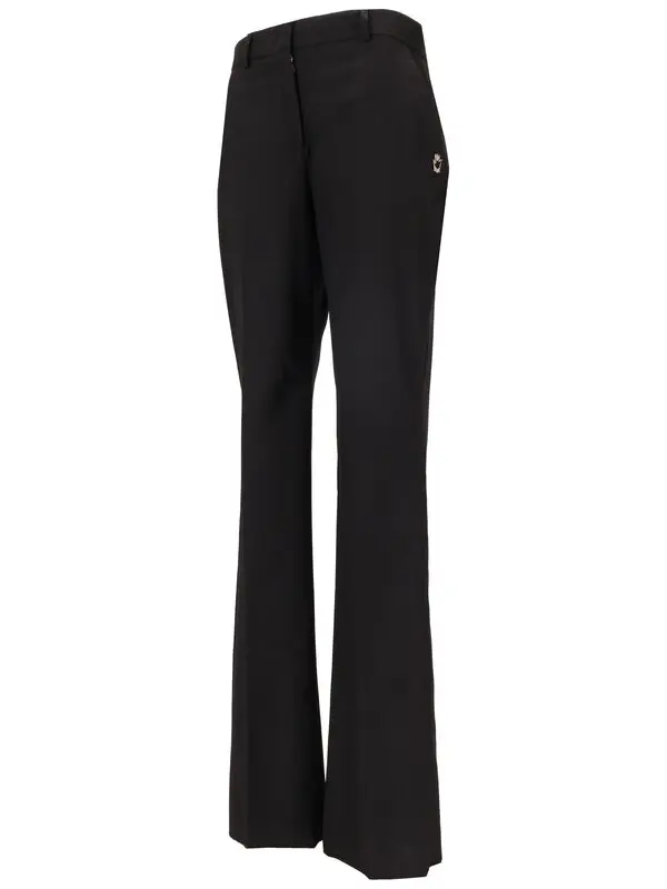 Vivetta Tailored Pleated Wide Leg Trousers - Nero