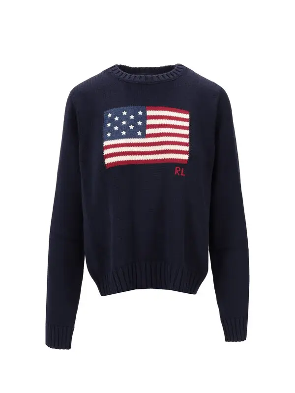 Ralph Lauren Flag Long Sleeve Pullover