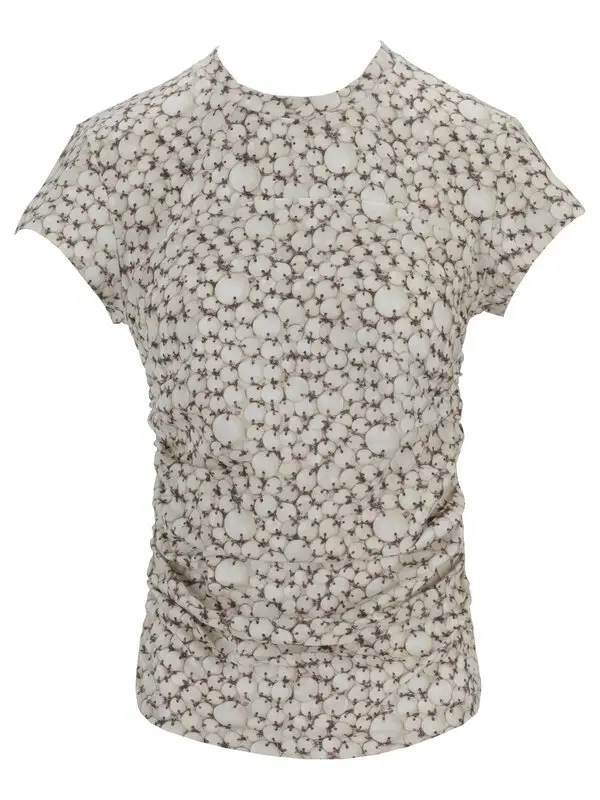Isabel Marant Étoile Maelie" Printed T-shirt - Ecru