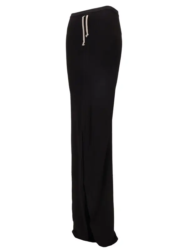 Rick Owens Soft Edfu Long Skirt - Black