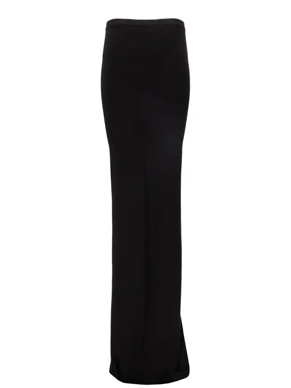 Rick Owens Soft Edfu Long Skirt - Black