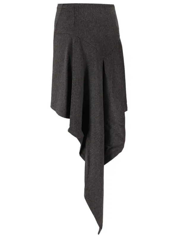 NICCOLO PASQUALETTI Casacata Wool Flannel Skirt