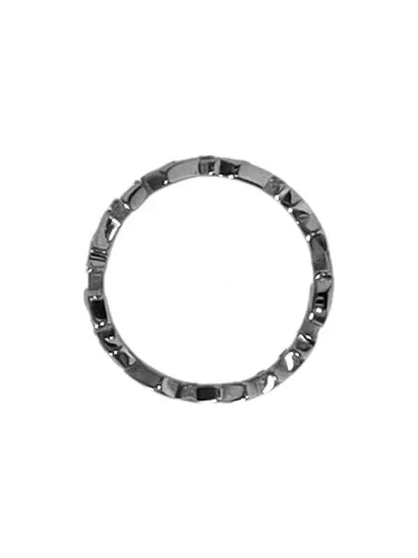 Palm Angels Classic Logo Ring In Silver