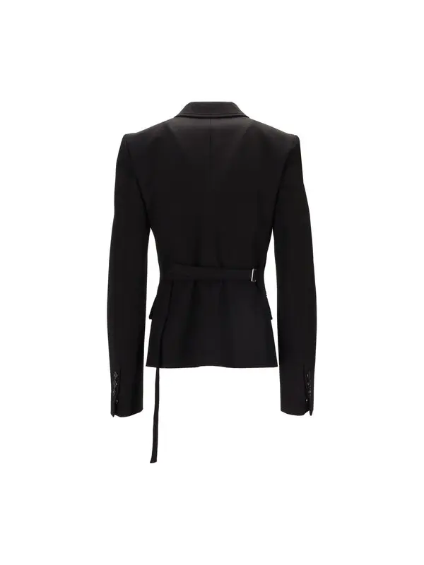 ANN DEMEULEMEESTER Pelagie Slim Fit Deconstructed Cotton Gabardine Jacket