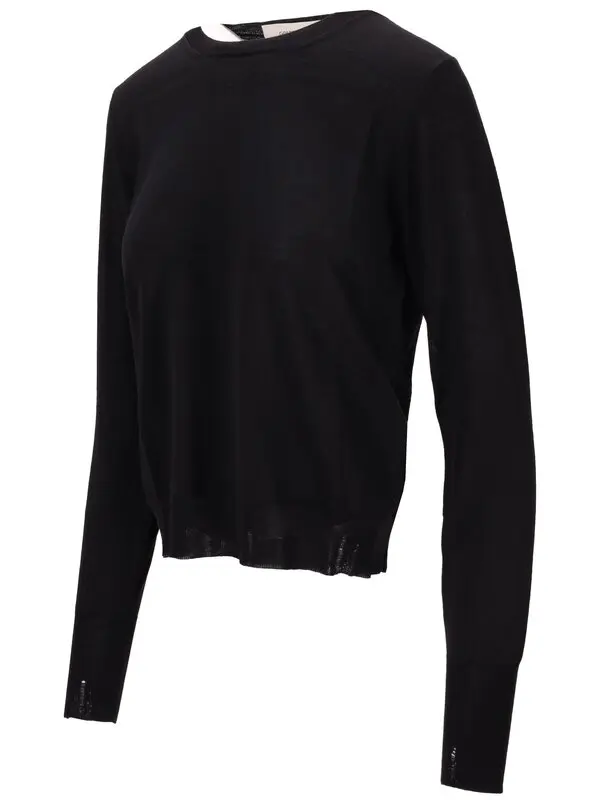 GOLDEN GOOSE Golden W' Regular Knit Crew Neck Light Wool Merino