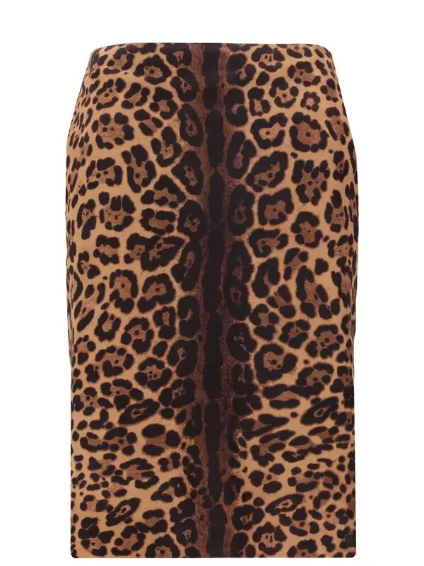 LA ROSE Nappa Print Skirt