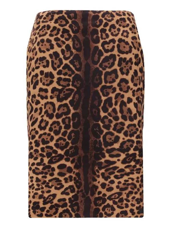 LA ROSE Nappa Print Skirt