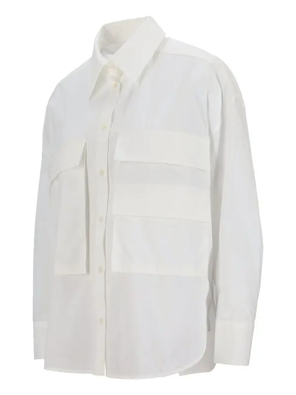 PAROSH Classic Collar Shirt With Pockets
