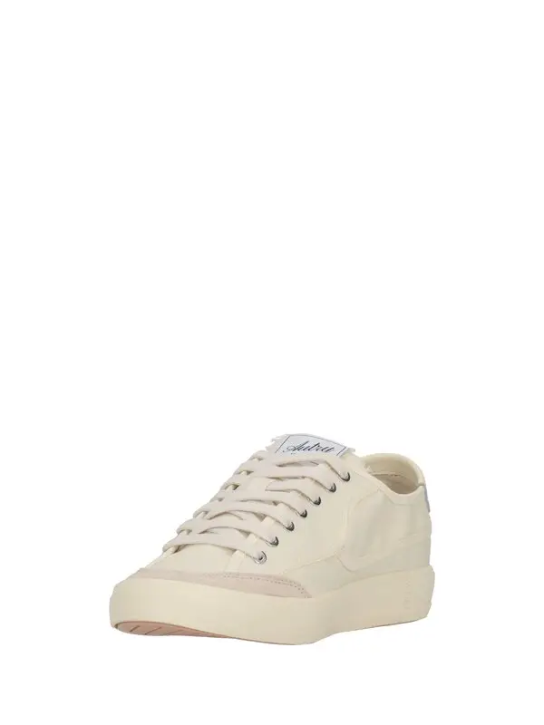 AUTRY Canvas And Suede Cream Sneakers - Windscape Low Man
