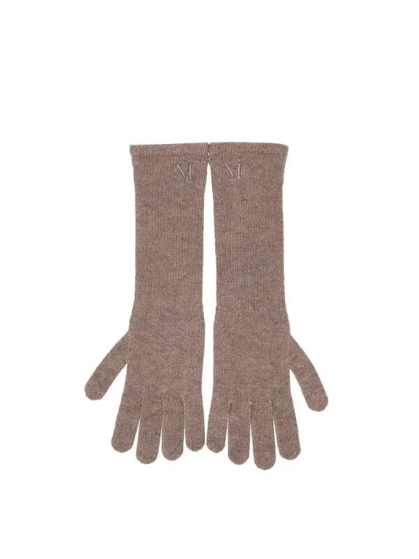Max Mara Leather Gloves - Beige