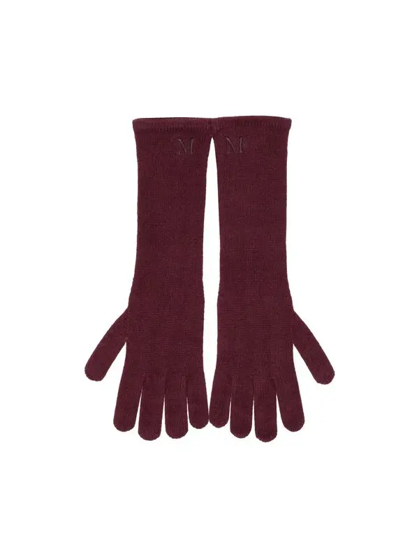Max Mara Leather Gloves - Rosso Viola