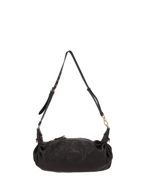 Miu Miu Sacca Nappa Monk Shoulder Bag - Nero