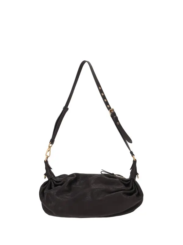 Miu Miu Sacca Nappa Monk Shoulder Bag