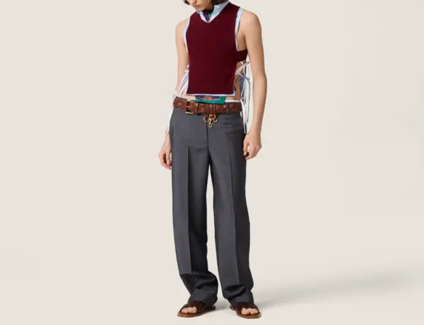 Miu Miu Knit V-neck Vest