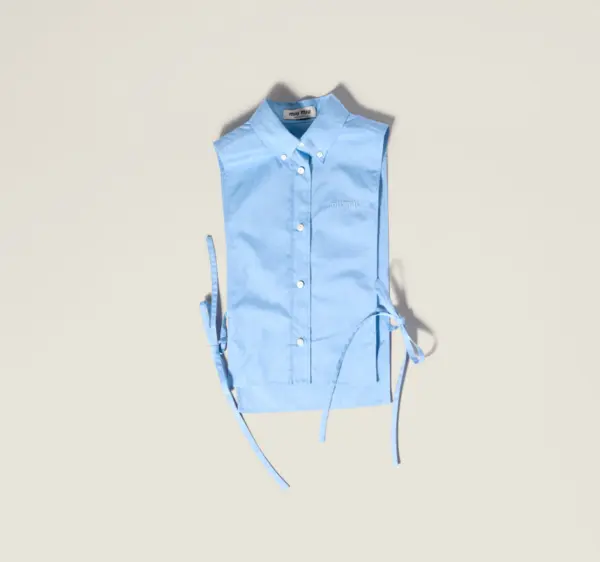 Miu Miu Silk Shirt - Celeste