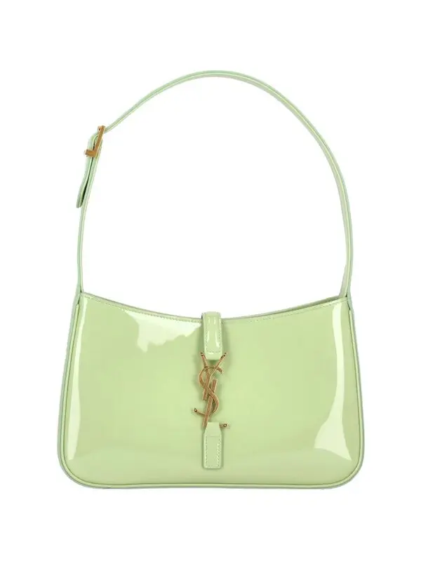 Saint Laurent Bo' Handbag In Patent Leather - Misty Jade