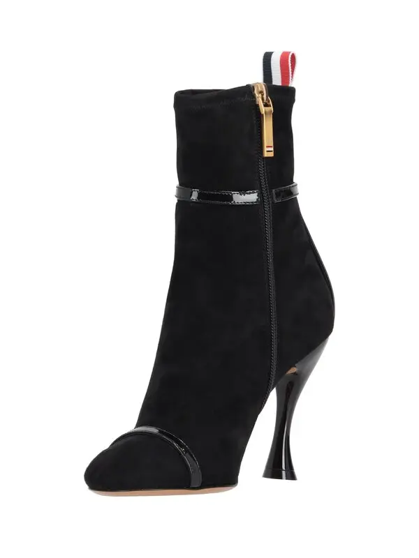 Thom Browne Trompe L'oeil 4 Bar Ankle Boot With Sculptural Heel