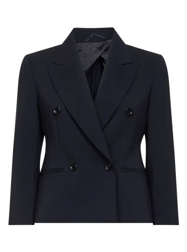 Max Mara Virgin Wool Blend Jacket - Blu Marino