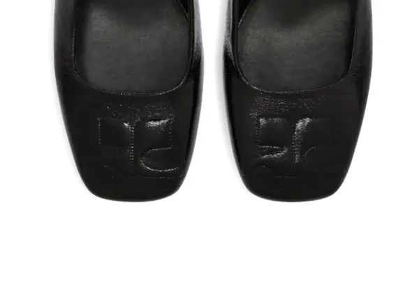 COURREGES Vinyl Slingbacks - Black
