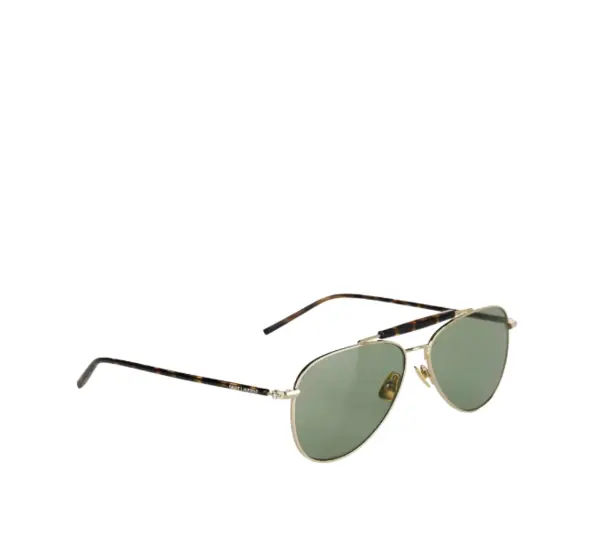 Saint Laurent Sl 864 Sng Metal/b Sunglasses - Gold Hav Green