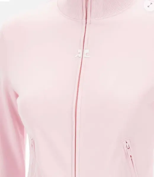 COURREGES Signature Track Jacket - Light Pink