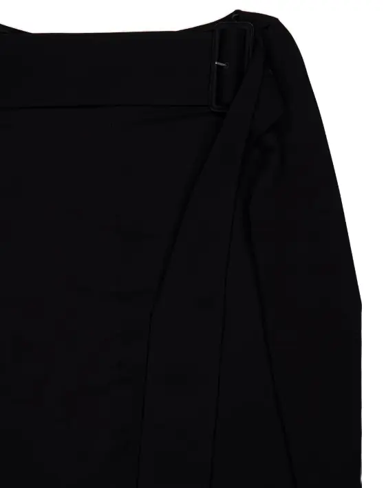 COURREGES Long Dress Buckle Crepe Jersey
