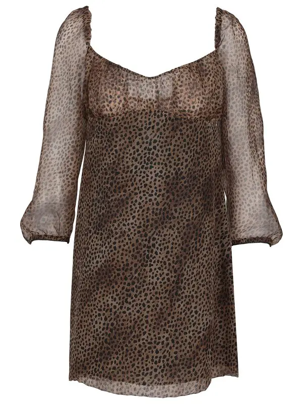 Saint Laurent Silk Printed Robe