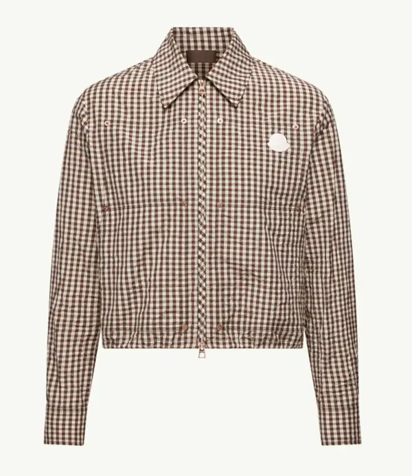 Moncler Gingham Check Shirt With Logo Detail