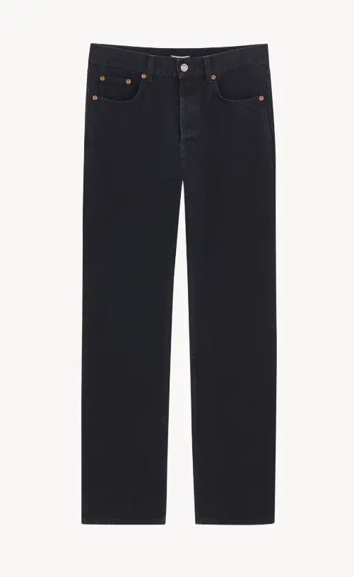 Saint Laurent Loose Straight Jeans - Superghib/old Black