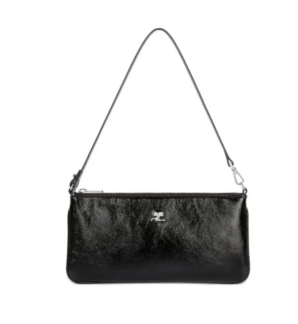 COURREGES Zipped Naplack Pouch - Black