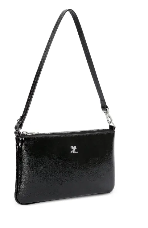 COURREGES Zipped Naplack Pouch - Black