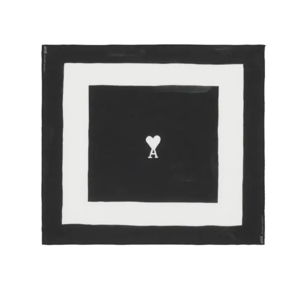 Ami Foulars De Coeur Imprime - Noir