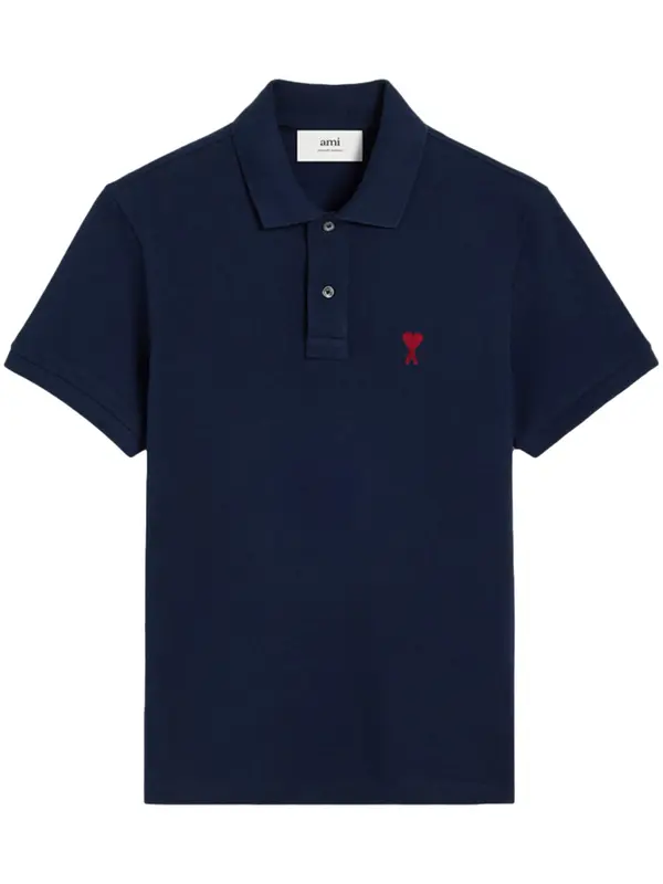 Ami De Coeur Organic Cotton Polo Shirt - Bleu Nuit