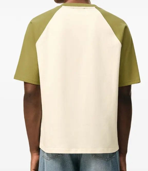 AMI Paris Short Sleeve Boxy Fit T-shirt With Crochet Heart Patch