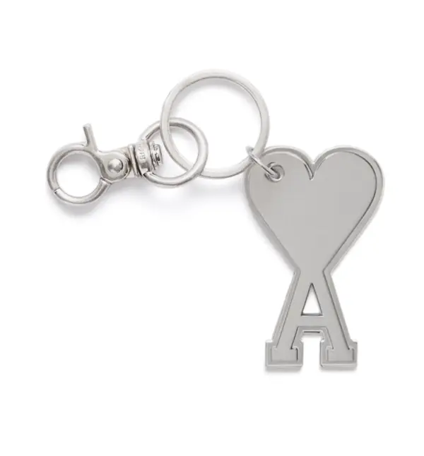 Ami Porte Clés De Cœurs Charm Keychain - Argentvibre