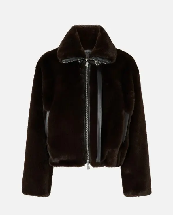Pinko Estebana Faux Fur Blouson Jacket