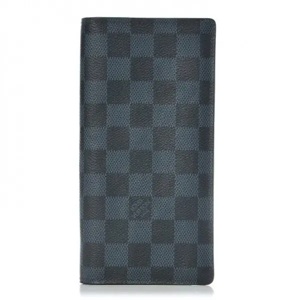 LOUIS VUITTON Wallet Brazza Damier Cobalt - Black/blue