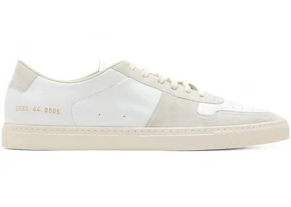 COMMON PROJECTS Bball Low Leather Suede - White