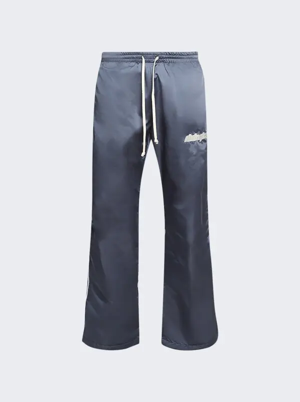 RIVINGTON ROI REBIS Blue Cotton Drawstring Pants - A