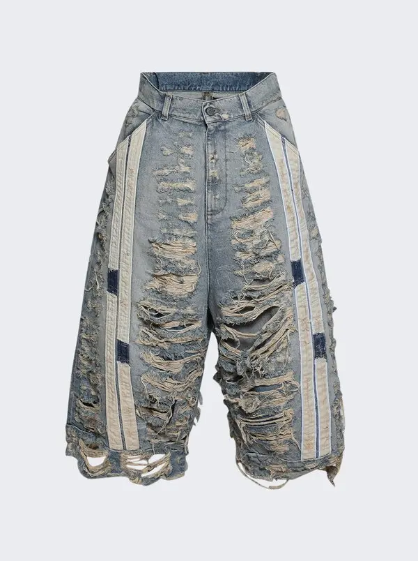 RIVINGTON ROI REBIS Indigo Distressed Denim Pants